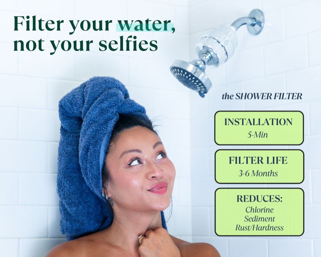 Shower & Faucet Filter Bundle | Chlorine-Free Water for Skin & Hair ...
